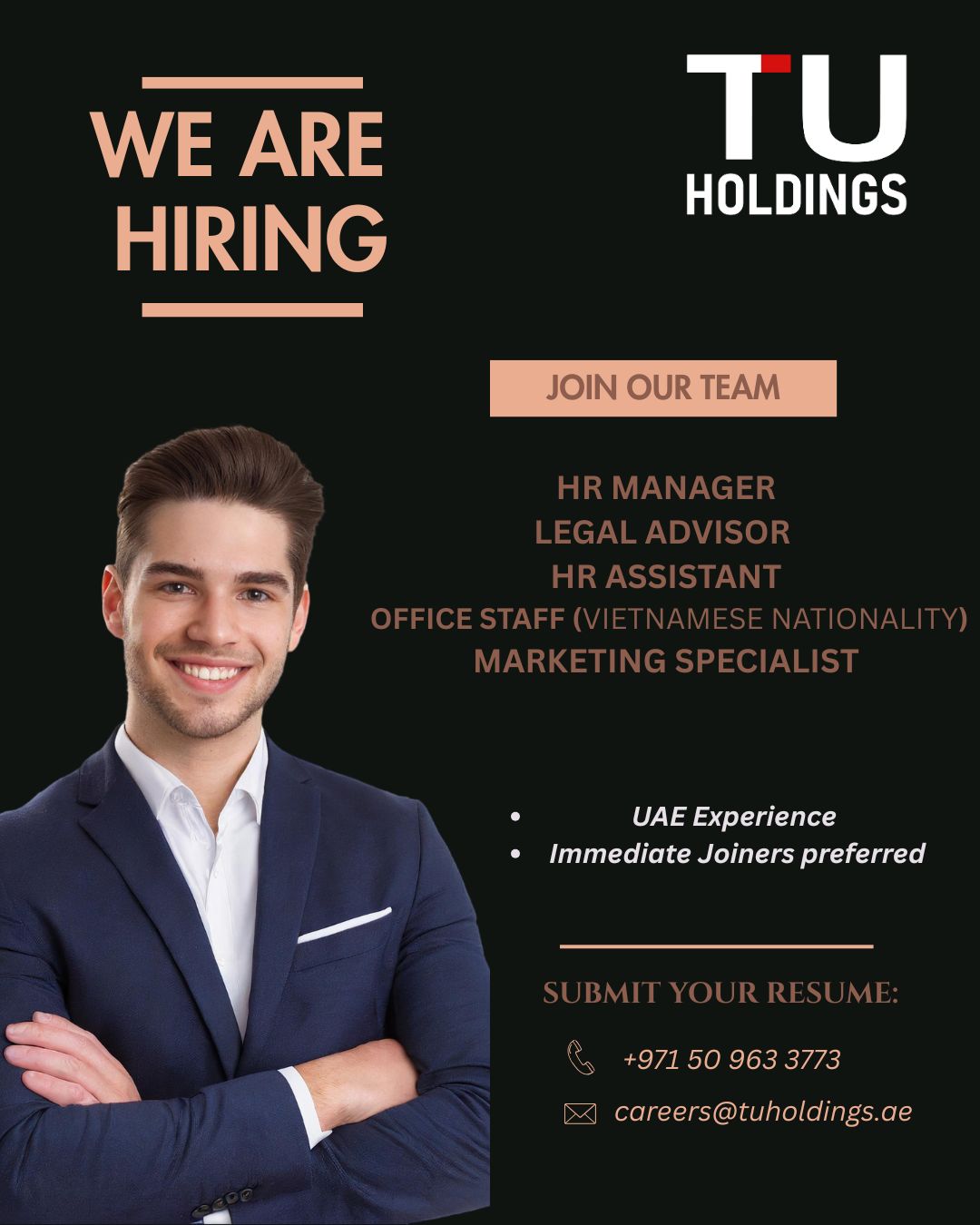 TU Holdings Group CAREER APPLY NOW